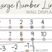 BOHO NEUTRAL Classroom Number Line Display With Negatives - Etsy UK