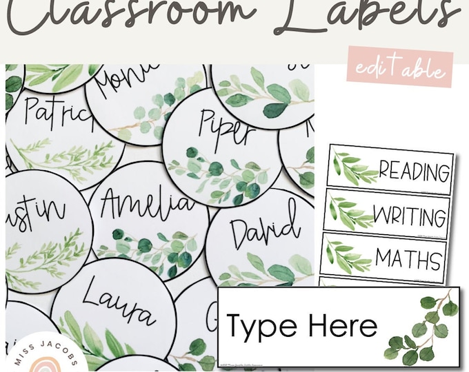 Numbered Desk Decals - Removable for Classroom - Etsy