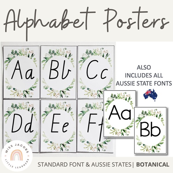 Farmhouse Classroom Alphabet - Etsy