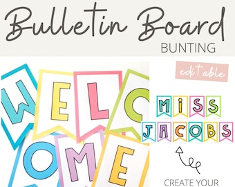 Editable Classroom Banner - Etsy