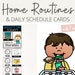 Home Schedule and Daily Routines Pack Editable Distance - Etsy