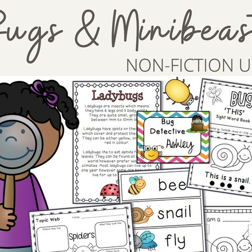 Bugs and Insects Spring Unit Perfect for Distance Learning | Etsy