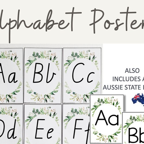 Jungle Alphabet Posters Jungle Classroom Decor - Etsy