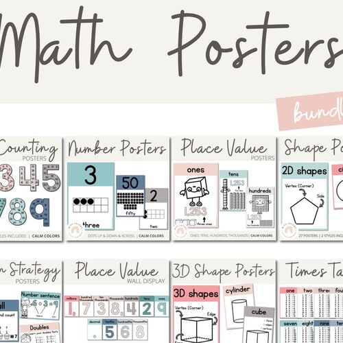 MODERN RAINBOW Classroom Decor Bundle Editable Calm Colors - Etsy