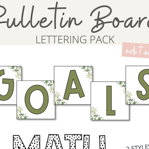 BOTANICAL Alphabet Posters Modern Farmhouse Classroom Decor - Etsy