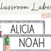 CACTUS Classroom Labels Editable Cactus Classroom Decor | Etsy