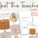 BOHO RAINBOW Meet the Teacher | Editable | Neutral Classroom Decor - Etsy