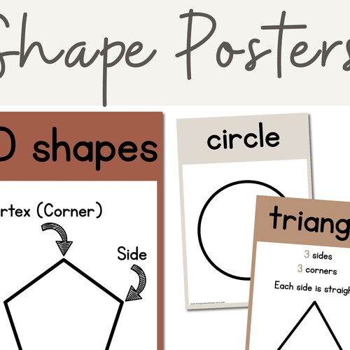 DESERT NEUTRAL Fraction Posters Boho Vibes Classroom Decor | Etsy