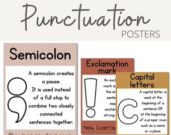 Writing Process Posters BOHO VIBES Desert Neutral Decor | Etsy