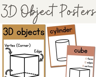 DESERT NEUTRAL Shape Posters Boho Vibes Classroom Decor | Etsy