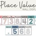CALM COLORS Place Value Display Math Posters Modern | Etsy