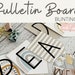 BOHO RAINBOW Bulletin Board Signage Editable Neutral - Etsy