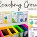 TROPICAL Reading Groups Posters & Labels Editable - Etsy