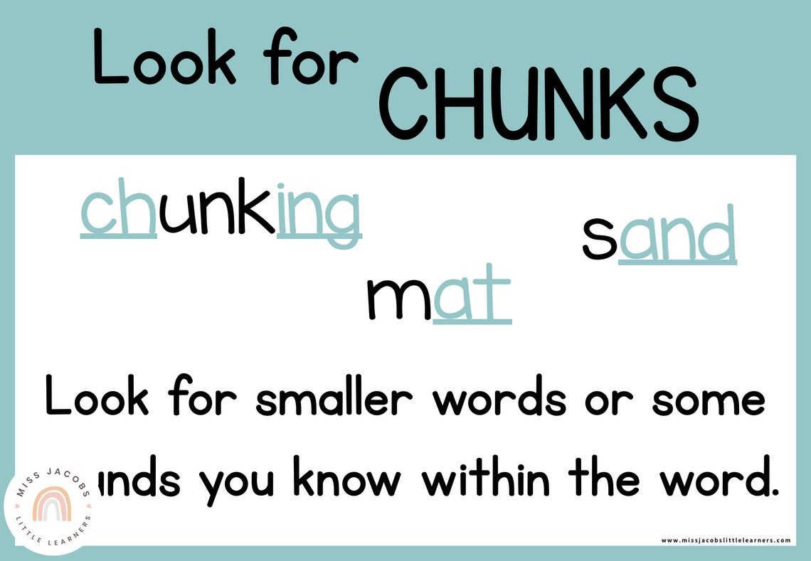 CALM COLORS Decoding Strategy Posters Modern Rainbow - Etsy