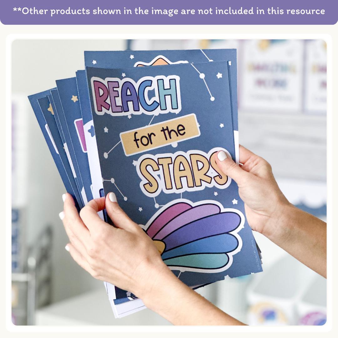 Motivational Posters: Dreamy Space Inspirational Quotes Classroom Wall ...