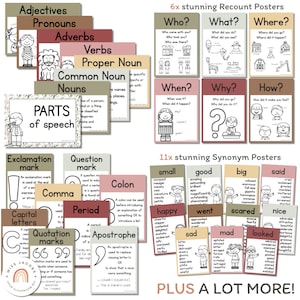 English Posters Bundle AUSTRALIANA Australian Flora and Fauna - Etsy