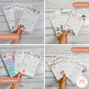 Class Newsletter Templates Mega Bundle - Etsy