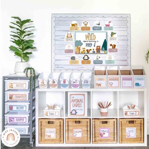 Cute Animal Classroom Labels Bundle | Editable Student Name Tags ...