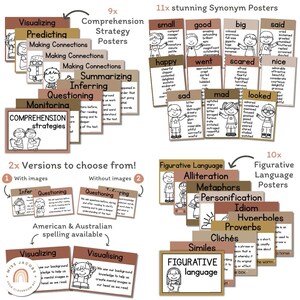 English Posters Bundle BOHO VIBES Desert Neutral Classroom Decor ...