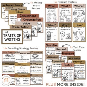 English Posters Bundle BOHO VIBES Desert Neutral Classroom Decor ...