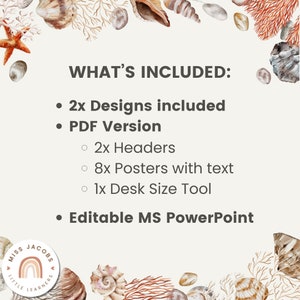 Levels of Understanding Posters, Modern Ocean Classroom Theme, Editable ...