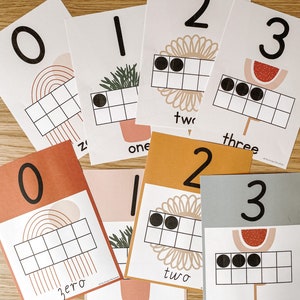 BOHO VIBES Number Posters | Ten Frames | Desert Neutral Classroom Decor ...