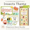 Butterfly Classroom Decor Set, Butterflies and Bugs Theme, Classroom ...