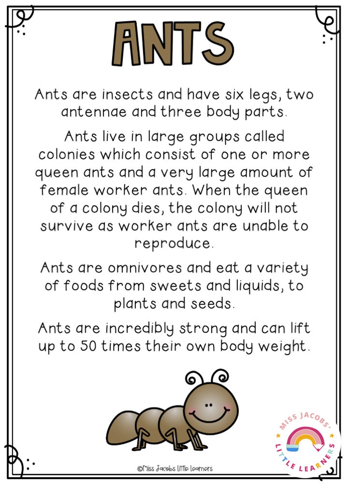 Bugs and Insects Spring Unit - Perfect for Distance Learning - Etsy