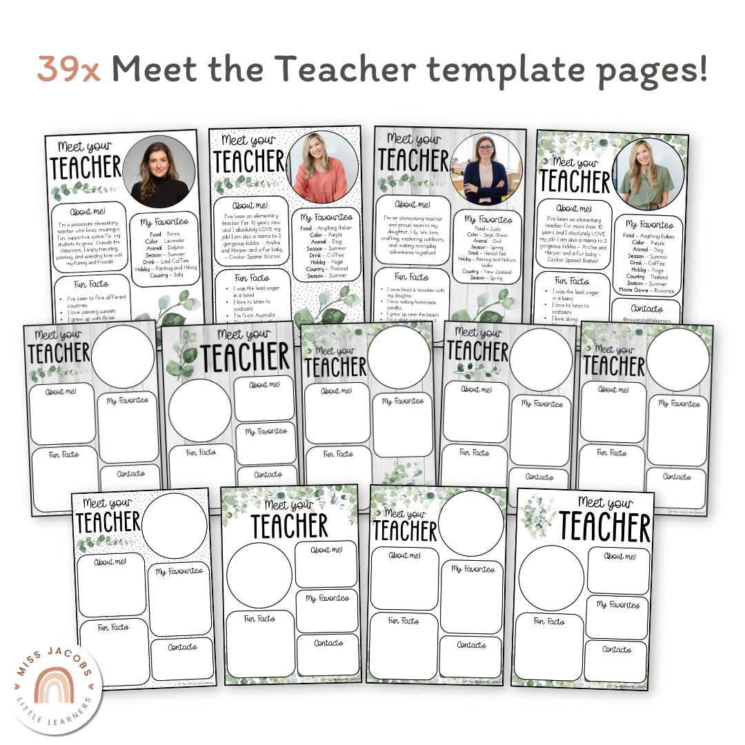 Meet the Teacher Template, Editable Back to School Welcome Letter ...
