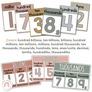 NEUTRAL Place Value Display | NEUTRAL BOHO Color Palette | Neutral ...