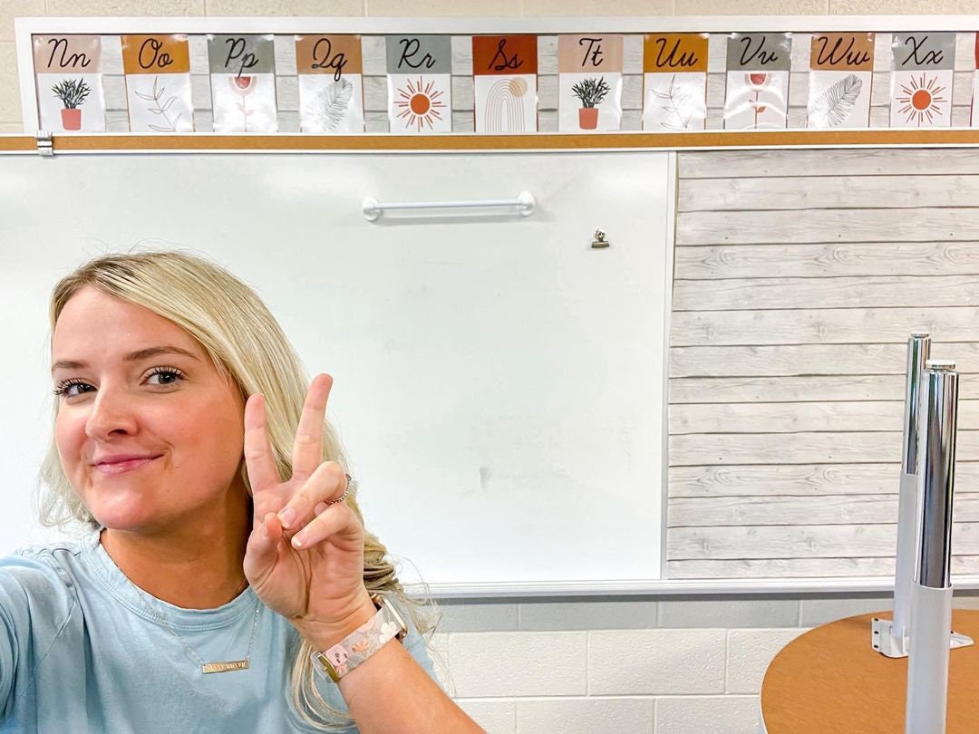 BOHO VIBES Alphabet Posters Editable Desert Neutral - Etsy