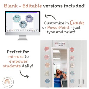 Affirmation Station | SPOTTY PASTELS | Editable - Etsy