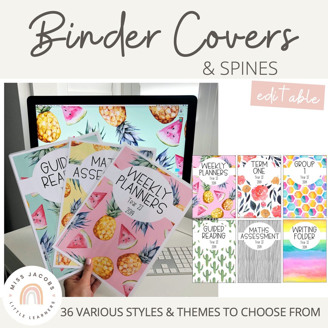 Teacher Binder Cover Pages Bundle | Editable | Set 1 - Etsy