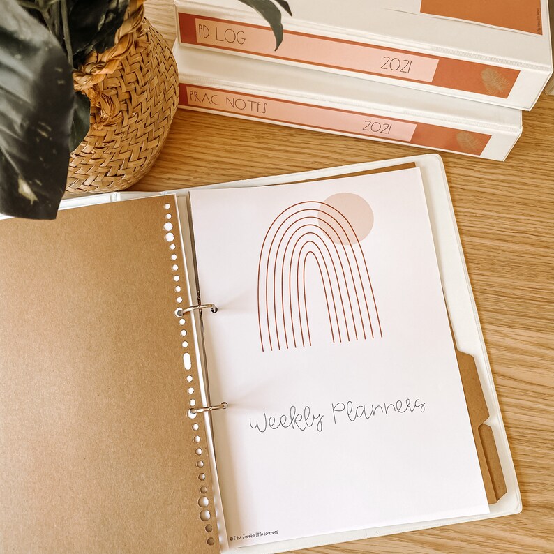 BOHO VIBES Binder Covers Editable Desert Neutral Classroom - Etsy