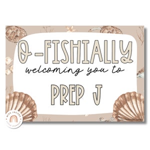 Classroom Door Display | Modern Ocean Class Decor | Editable - Etsy