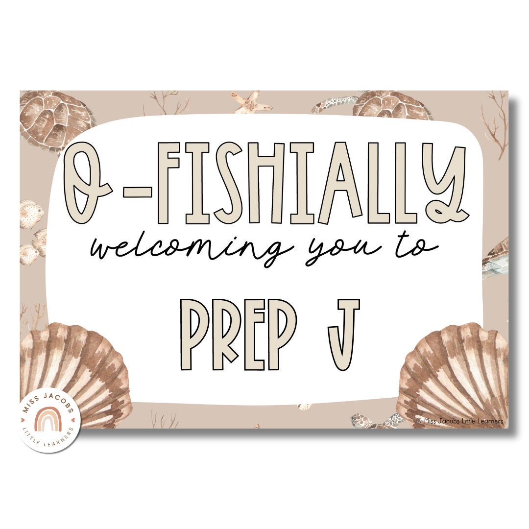 Classroom Door Display | Modern Ocean Class Decor | Editable - Etsy ...