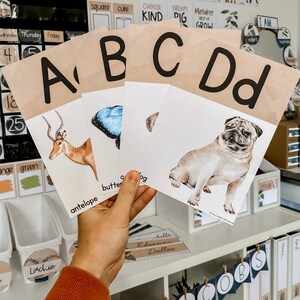 Modern Boho Plants Alphabet Posters | Rustic Boho Classroom Decor ...