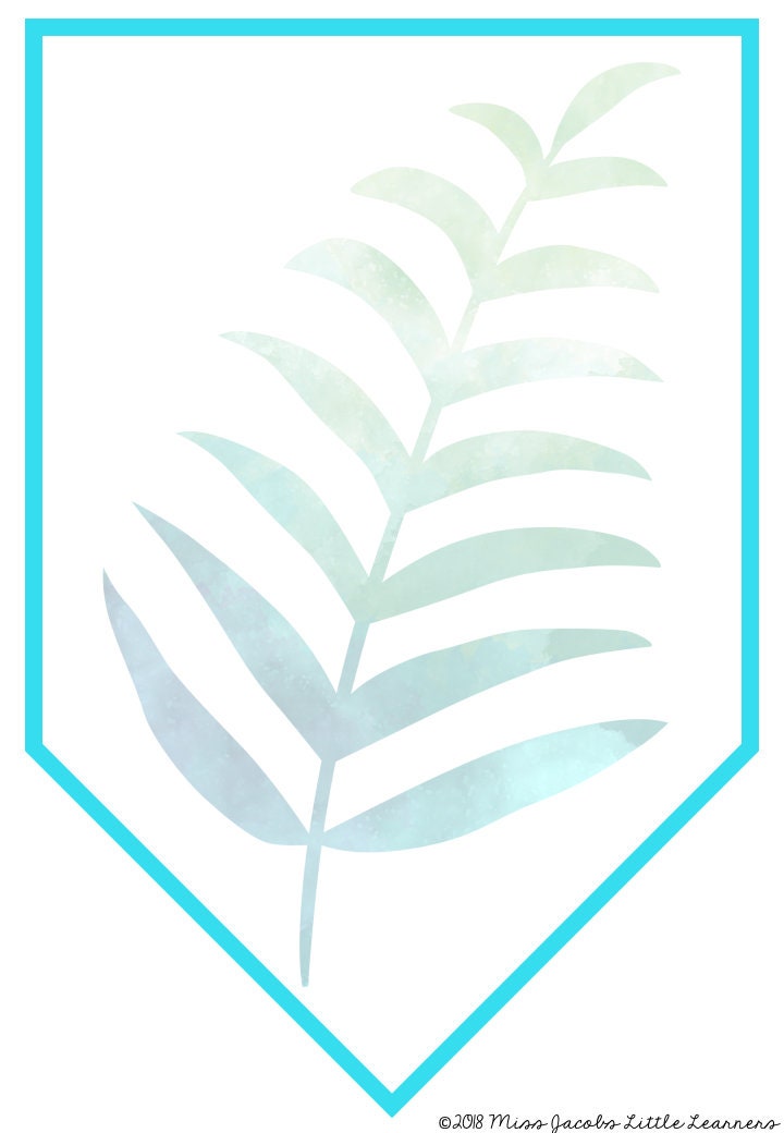 TROPICAL Bunting & Bulletin Board Banners Tropical Classroom | Etsy