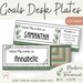 Student Desk Name Tags With Goals, Editable Farmhouse Desk Mats With ...