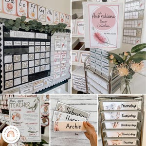 AUSTRALIANA Classroom Decor Bundle | Australian Animals and Native ...