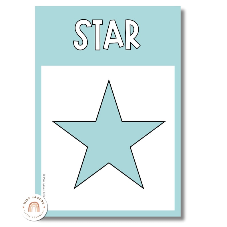 Shape Posters | Modern Simple Pastels | Calm Classroom Decor | Editable ...