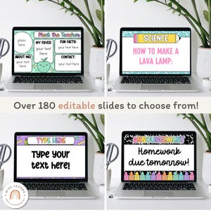 Cutesy Classroom Slides Templates Composition Book, Google Slides and ...