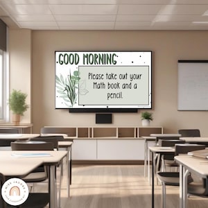 Botanical Google Slides & Powerpoint Templates, Daily Morning Agenda ...