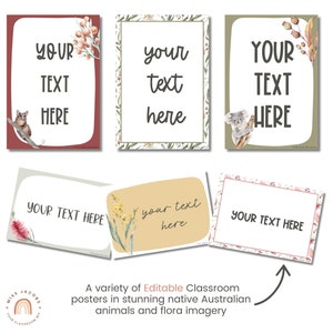 Editable Classroom Posters | Australiana Classroom Decor | Australian ...