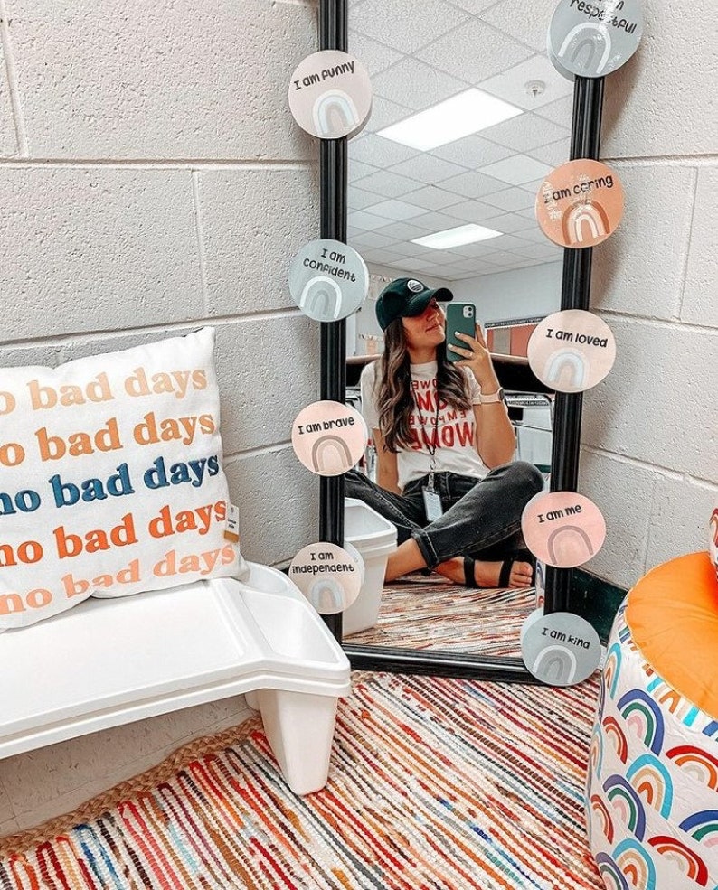 BOHO RAINBOW Affirmation Station Positive Affirmations - Etsy