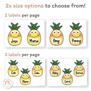 Tropical Pineapple Door Decor for Classroom, Editable Welcome Door ...