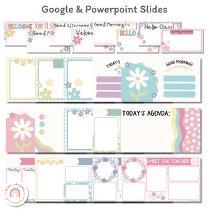 Morning Meeting Slides | Google Slides With Timers | Daisy Gingham ...