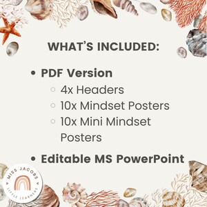 Modern Ocean Growth Mindset Display Ocean Animals Classroom Decor ...