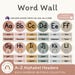 BOHO RAINBOW Word Wall | Editable | Neutral Rainbow Classroom Decor ...