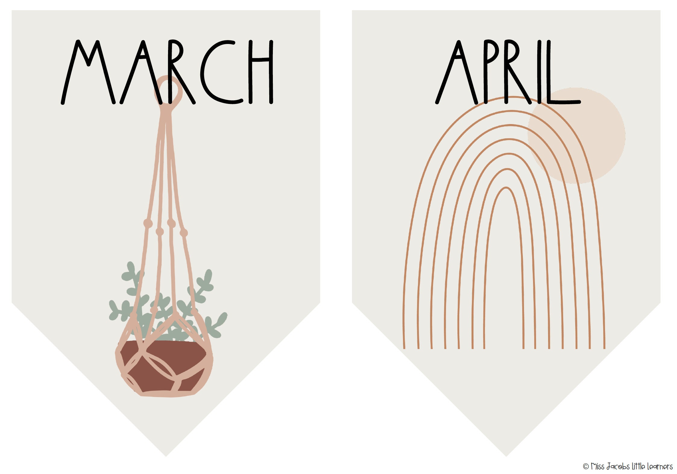 BOHO VIBES Birthday Display | Editable | Desert Neutral Classroom Decor ...